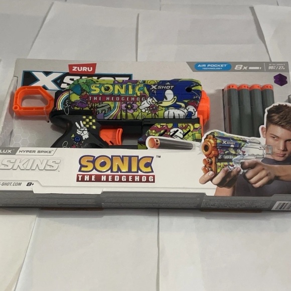 Sonic The Hedgehog | Toys | Zuru X Shot Flux Hyper Spike Sonic The ...